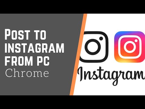 How to post pictures on instagram from PC | Google Chrome