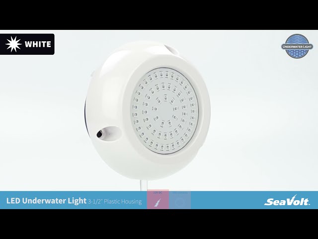 SEAVOLT 3 1/2" Underwater LED Light with Plastic Housing, White