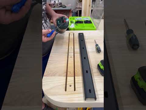 Installing threaded inserts to attach the c-channel to this table.