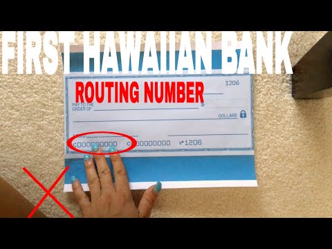 β
What Is First Hawaiian Bank Routing Number? π΄