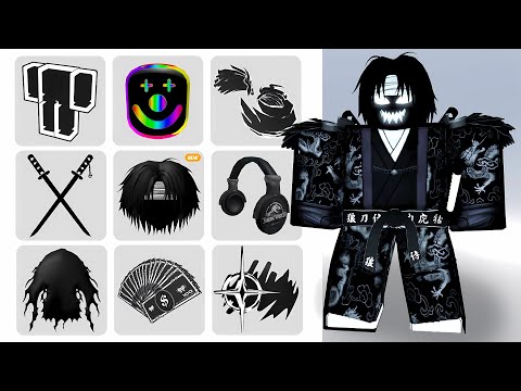 OMG! 35+ Black & White FREE ITEMS ON ROBLOX 2025