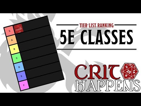 RANKING ALL 5E CLASSES! | Tiermaker