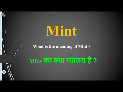 Mint meaning in Hindi | Mint ka kya matlab hota hai | daily use English words