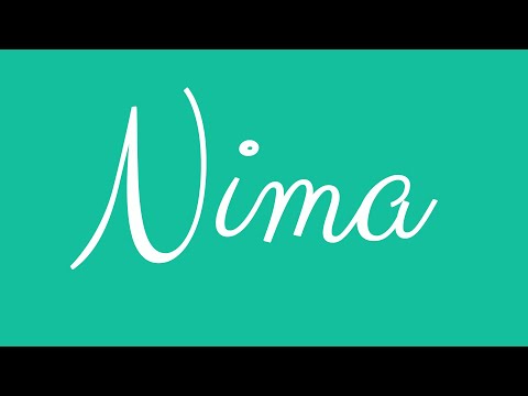 Learn how to Sign the Name Nima Stylishly in Cursive Writing