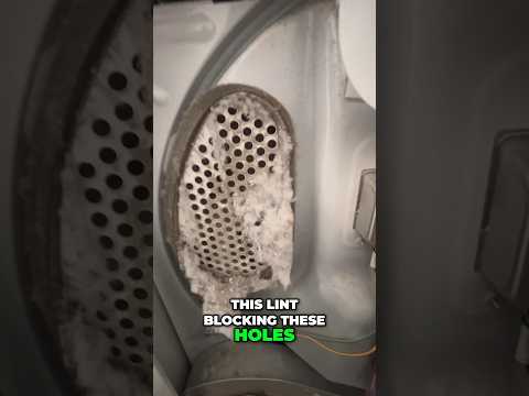 Danger of Dryer Lint Build-up: Prevent Fire and Save Money #dryer