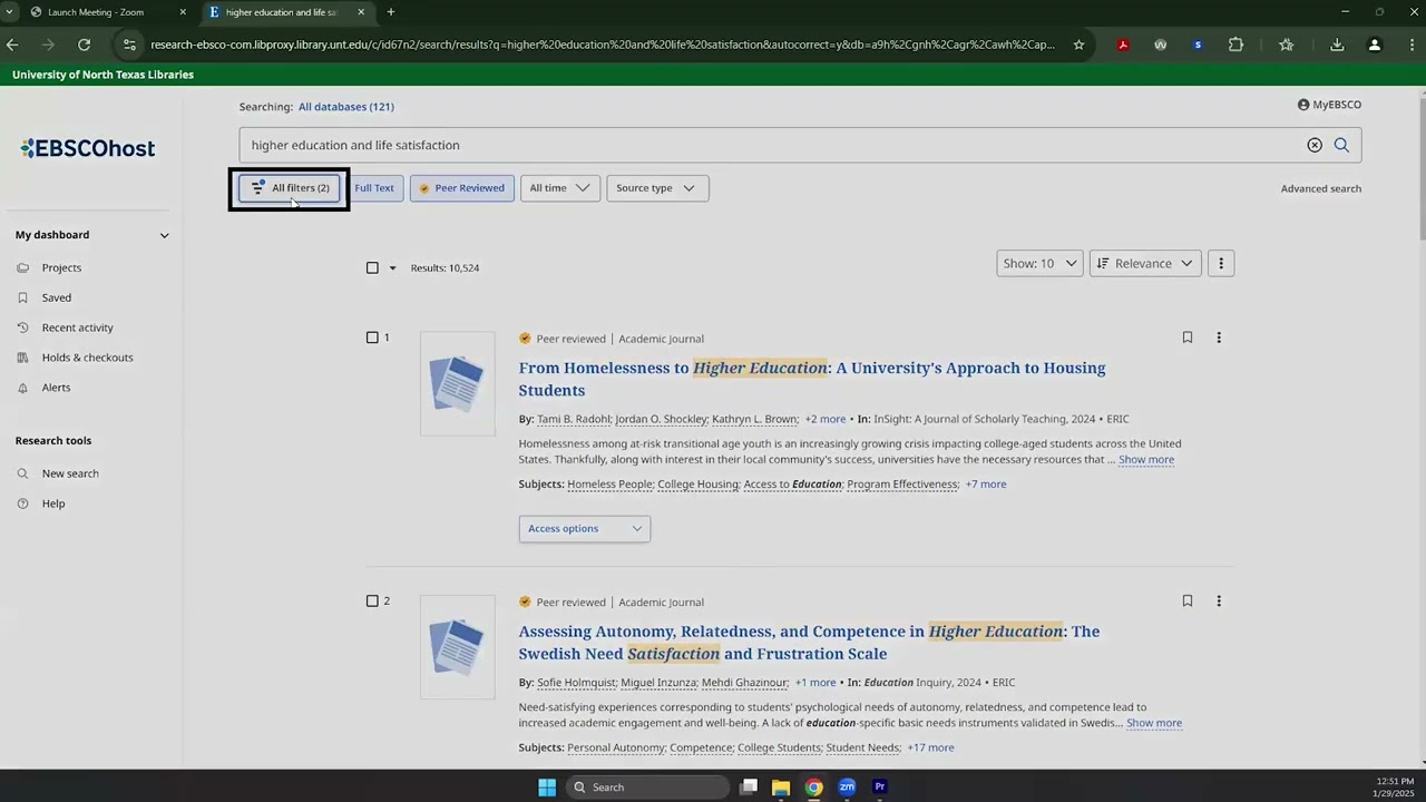 Using the EBSCOhost Database for Your Research