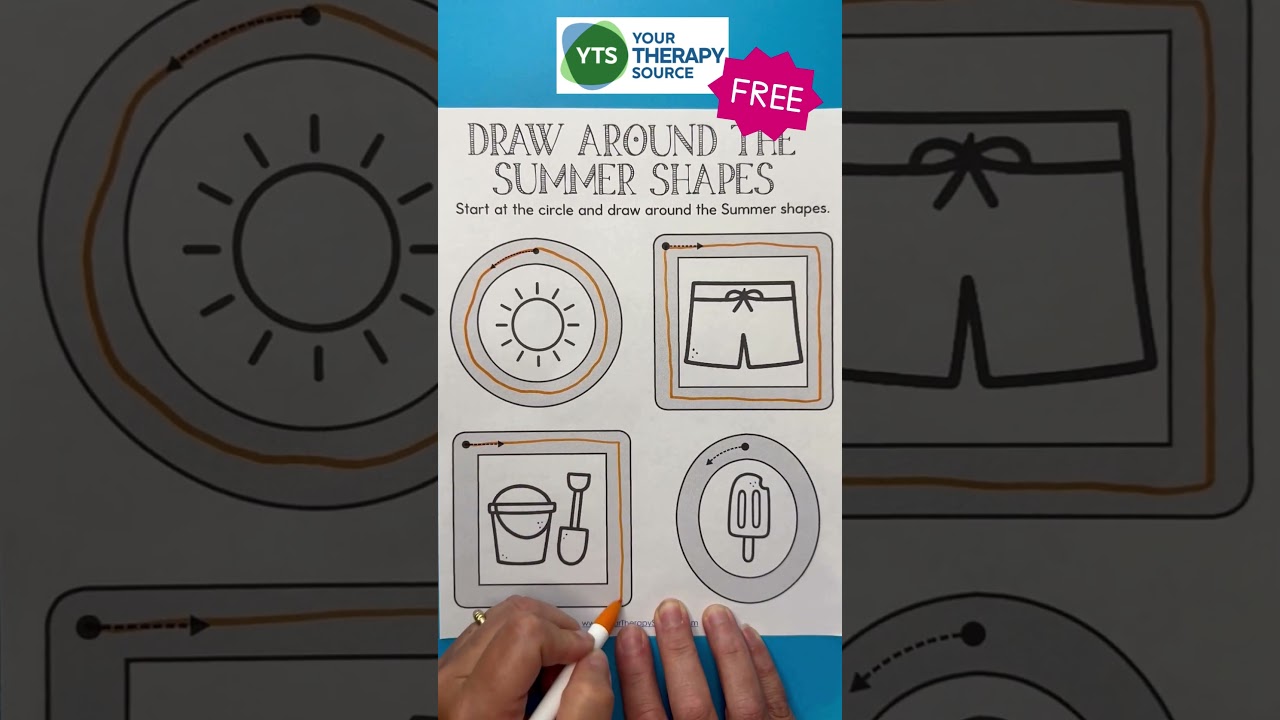 Tracing Summer Shapes