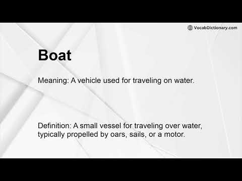 Boat Meaning
