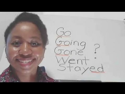 Write Words "Go, Going, Gone, Went, Stay, and Stayed" in a Sentence, Video #30