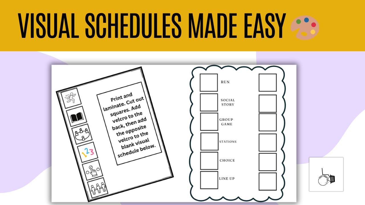 How to Make Visual Schedules in Canva for Adapted PE