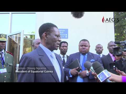 visit of the president of Equatorial Guinea Teodoro Obiang Nguema at Kigali Genocide memorial