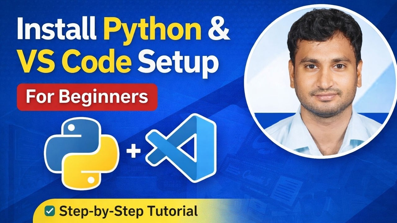 Install Python & Visual Studio Code Easily | Python Setup Tutorial for Beginners