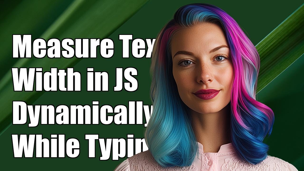 How to Measure Input Text Width Dynamically While Typing in JavaScript