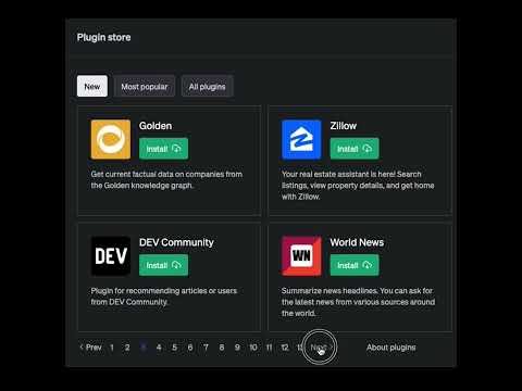 ChatGPT Plugin Store: A Voyage of Discovery