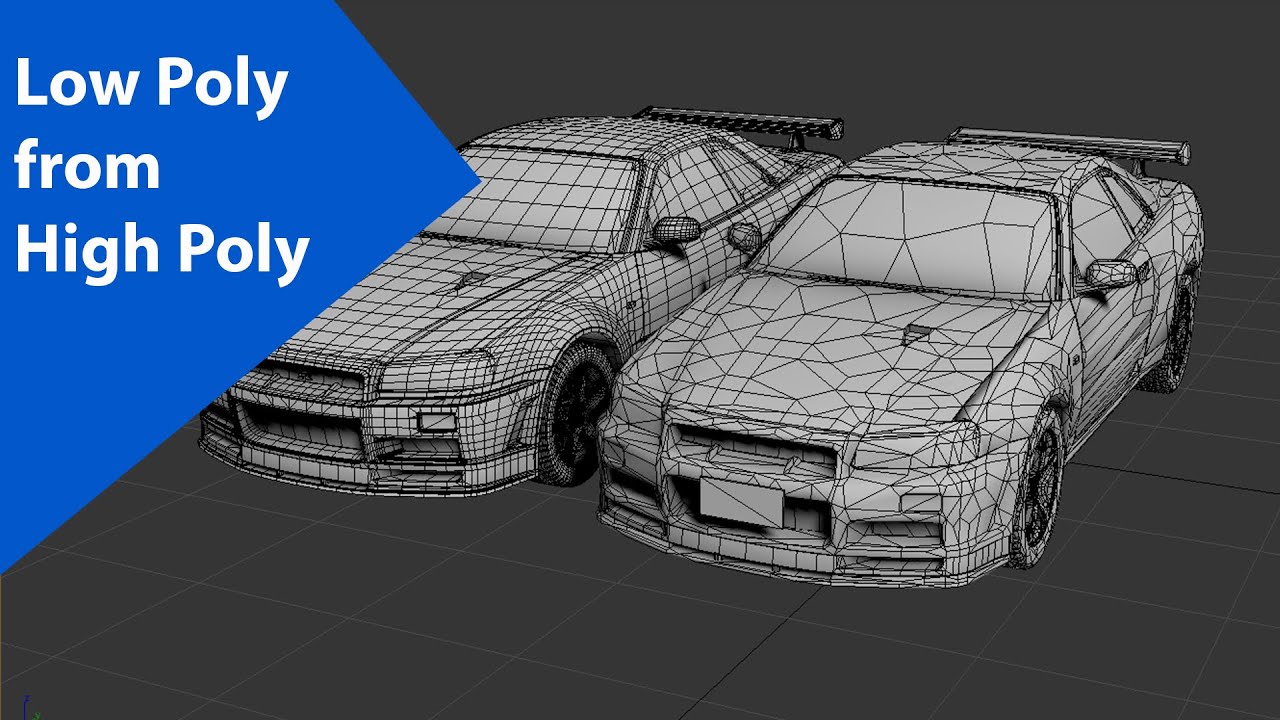 Low poly from Highpoly - 3ds max tutorial part - 2