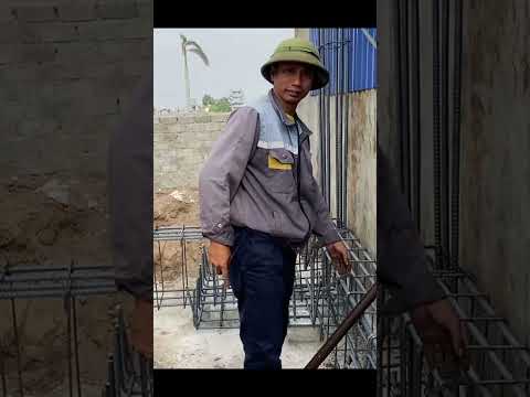 rudimentary iron beam foundation structure | house construction classic #construction , #building,