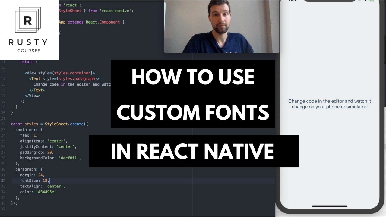 How to use custom fonts in React Native