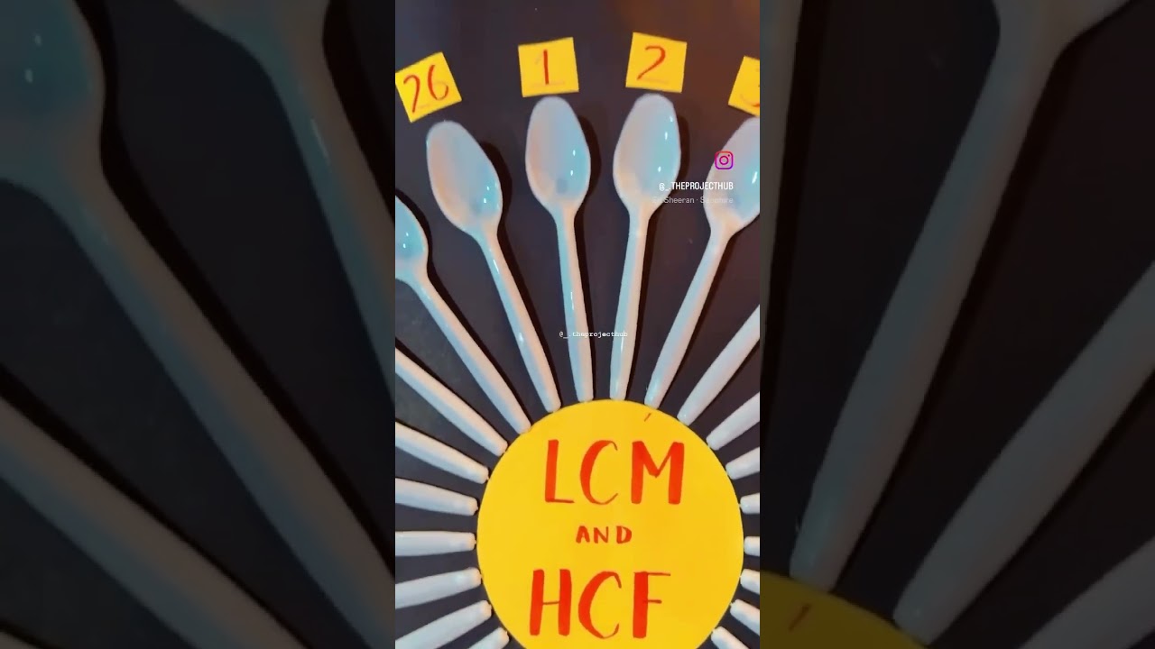 LCM & HCF Model | class-6 maths #project #assignment #school #model #lcm #hcf #class6 #smallbusiness