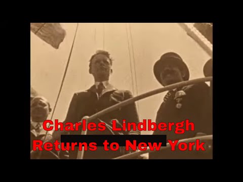 CHARLES LINDBERGH IN NEW YORK CITY TICKER TAPE PARADE JUNE 13, 1927 (SILENT FILM) 40304