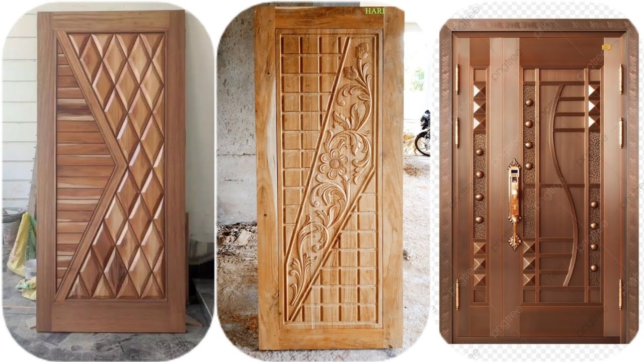 Sagwan interior door custom/single solid wood with walnut finish /classic model sagwan wood doors