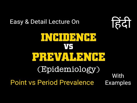 Prevalence vs Incidence in Epidemiology | Point and Period Prevalence | Epidemiology in Hindi Lokesh