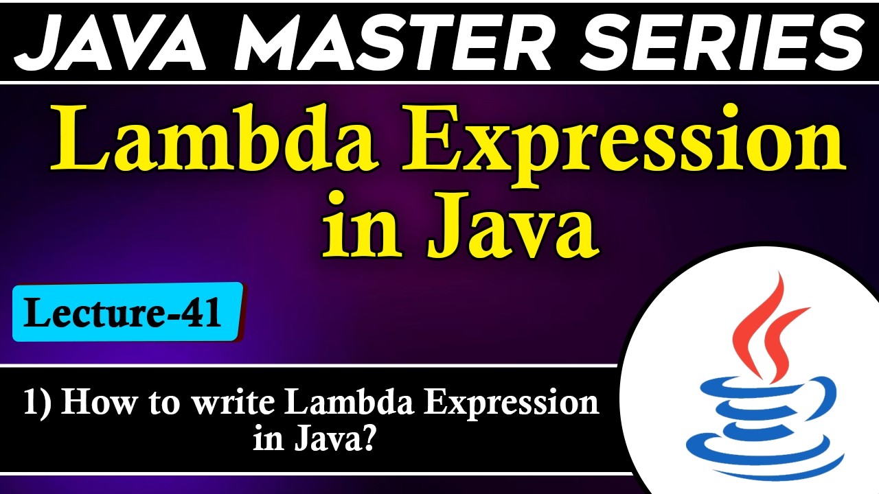 #41 Lamda Expression in Java | How to write Lambda Expression in Java? | Tpoint Tech