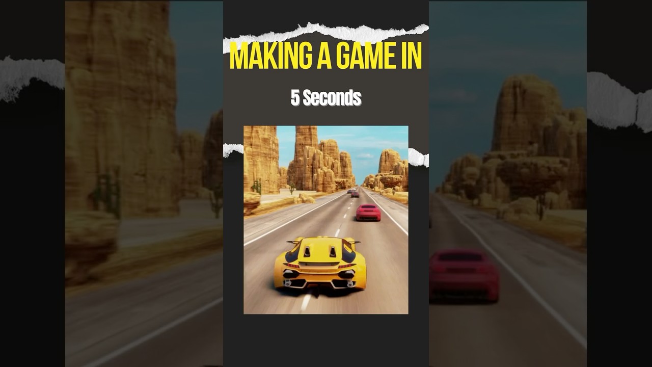 How to Make a Game in 5 Seconds! #unity3d