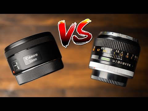 Canon EF 50mm f/1.8 vs FD f/1.4