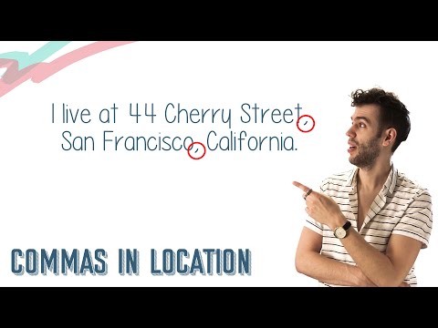 COMMAS IN LOCATION | English Lesson
