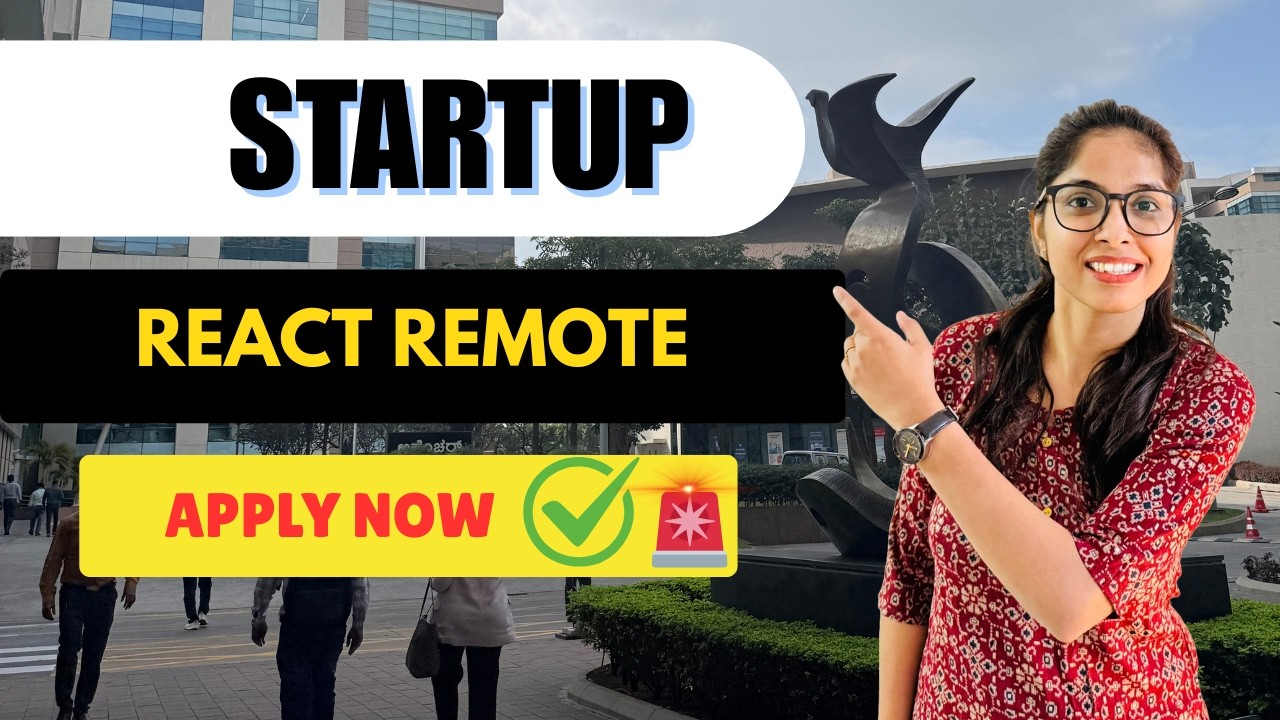 Frontend Developer (React.js) Hiring 🚀 | Fresher & Experienced | Remote IT Jobs 2026