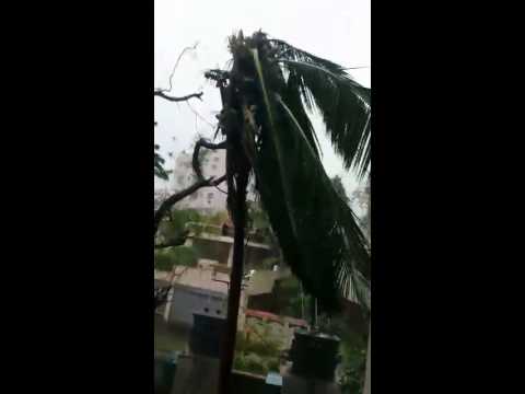Hud hud Cyclone in Vizag