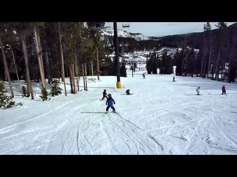Ski School - follow the leader