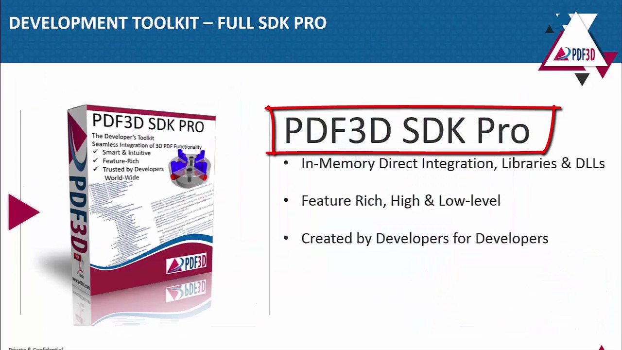 Intro to PDF3D-SDK Pro, the Developers's toolkit for 3D PDF