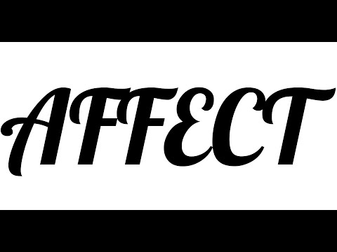 The word 'affect' Meaning