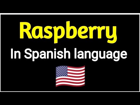 How To Pronounce " Raspberry " In Spanish language . Spanish vocabulary practice .