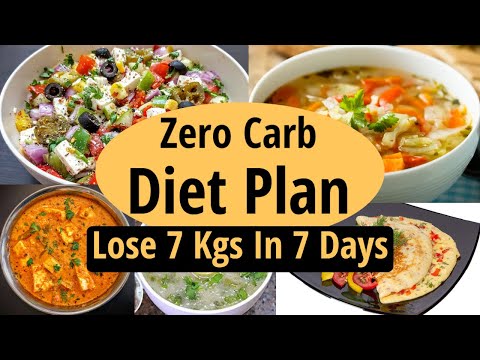 Zero Carb Diet Plan To Lose Weight Fast In Hindi | Lose 7 Kgs In 7 Days | Let's Go Healthy