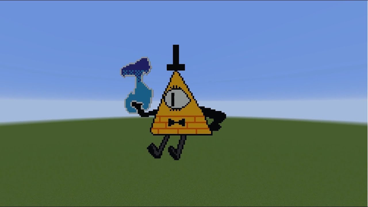 Gravity falls - Bill Cipher: pixel art speed build
