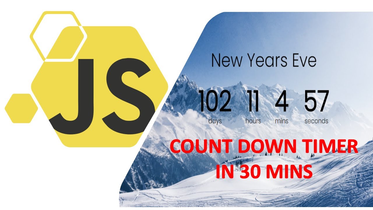COUNTDOWN TIMER - NEW YEAR EVE Project made with JS
