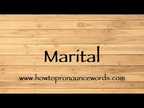 How To Pronounce Marital ? How To say Marital New Video