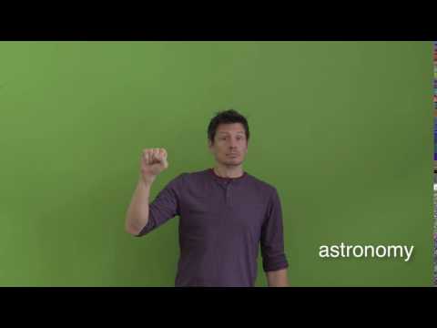 American Sign Language ASL Video Dictionary - astronomy