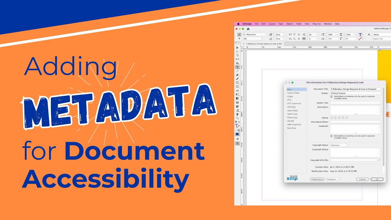 Adding Metadata for Document Accessibility