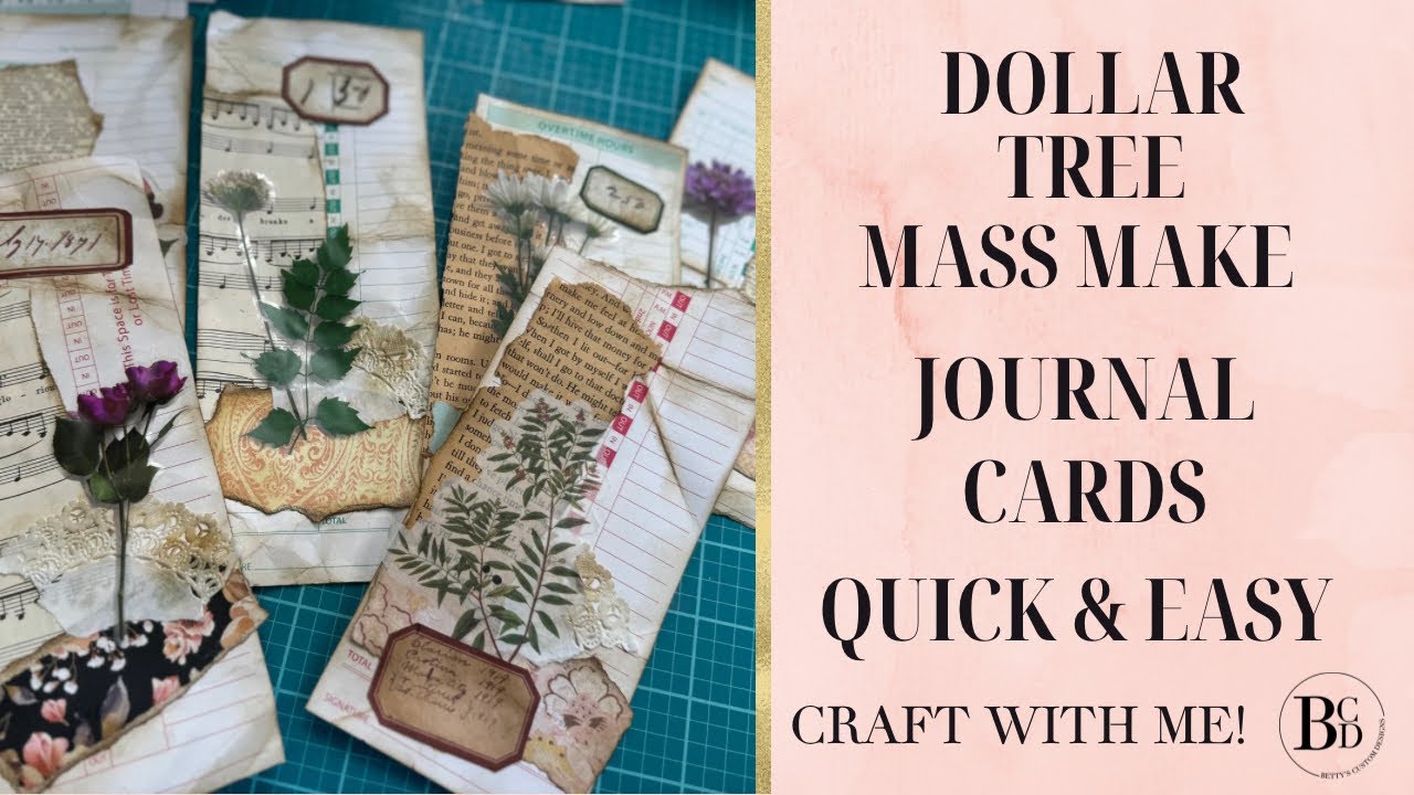 Using Dollar Tree Items to Mass Make Ephemera | Junk Journal Ephemera | Craft With Me