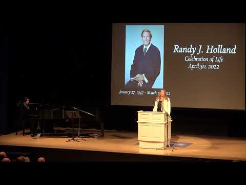 Randy J. Holland Celebration of Life: “Here I Am, Lord” sung by Jenness ...