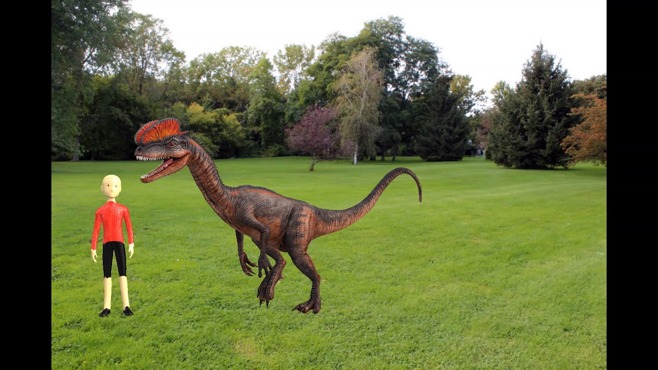 dilophosaurus size compare