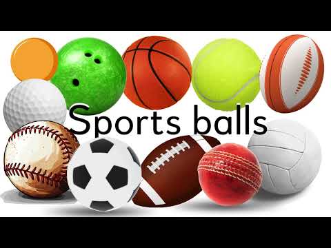 Types of balls | Learn balls vocabulary in English | Different sports balls