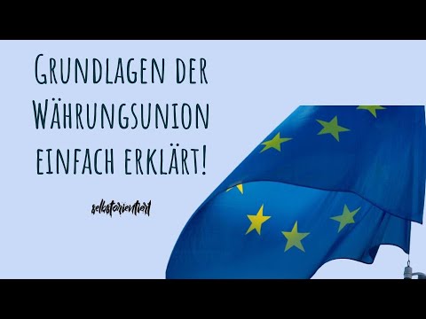 Grundlagen der Währungsunion einfach erklärt! - Deutschland | Europäische Union | Definition | Euro