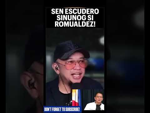 SEN ESCUDERO SINUNOG SI ROMUALDEZ!