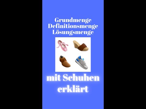 ⚡️ Grundmenge/Definitionsmenge mit Schuhen erklärt | #shorts