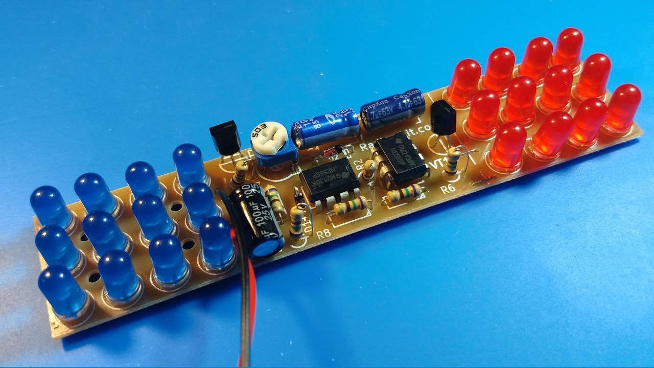 Police LED Flasher Kit – Dual NE555 Assembly & Test