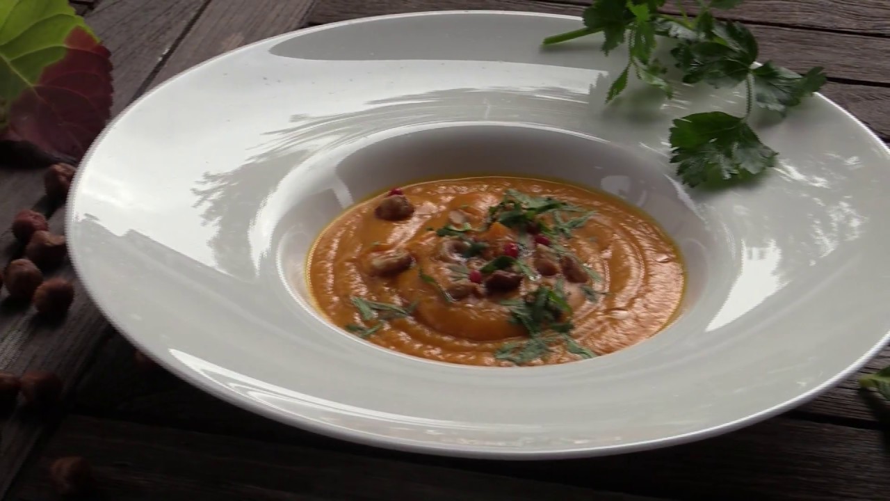 Soupe de potimarron aux noisettes - recette minceur